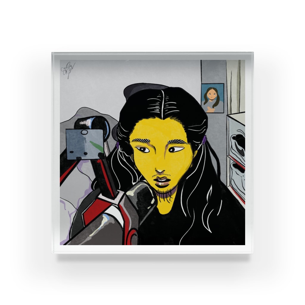 限定 / パニ岡のパニック障害 ( Panioka_Twitch )のアクリルブロック通販 ∞ SUZURI（スズリ）