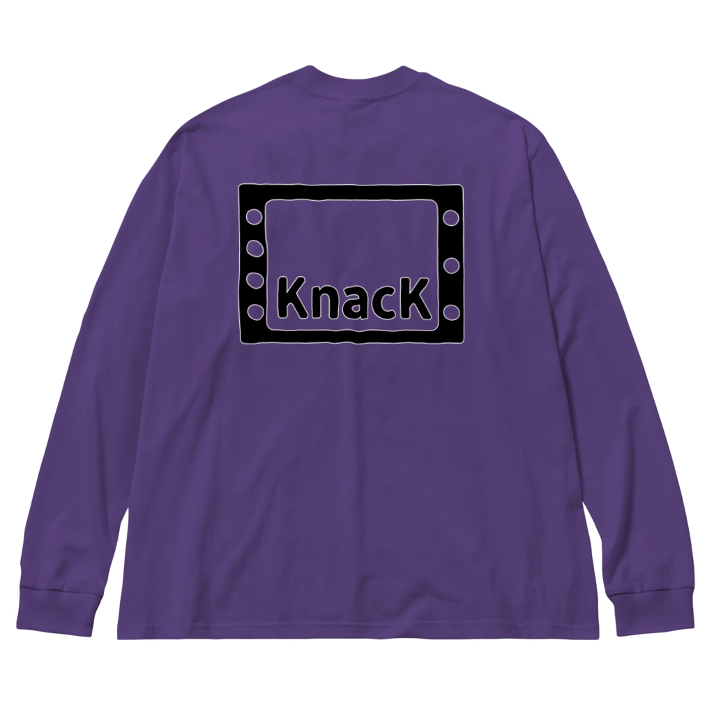 「協力を惜しまない」エンブレム / ナックアニメ公式グッズ ( knack )のビッグシルエットロングスリーブTシャツ通販 ∞ SUZURI（スズリ）