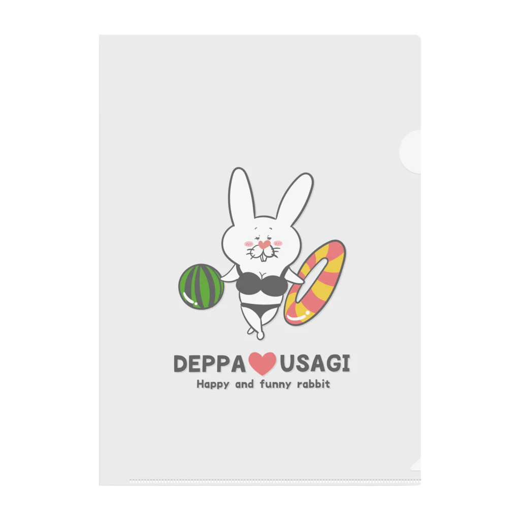 黒ビキニ / でっぱ♡うさぎ ( deppa_usagi )のクリアファイル通販 ∞ SUZURI（スズリ）