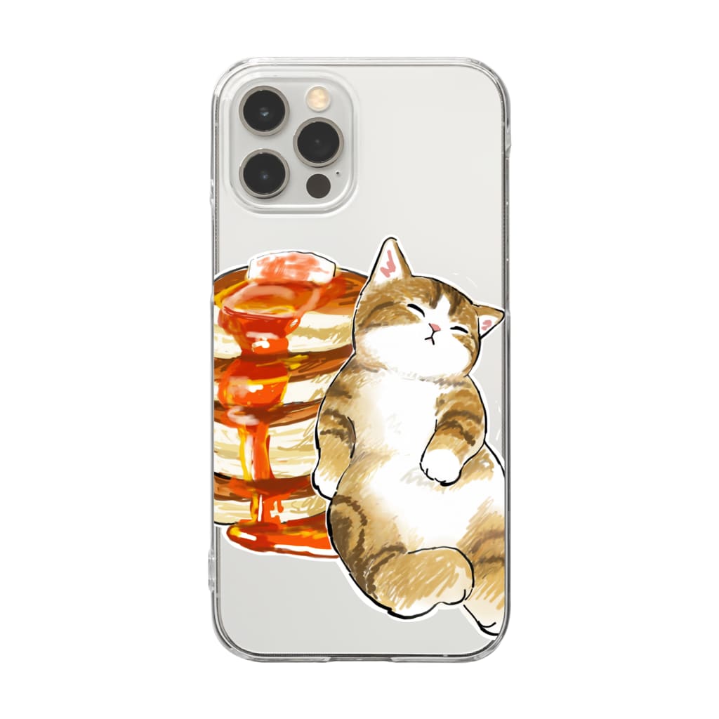 パンケーキにゃん 4段重ね Clear Smartphone Cases (iPhone) by mofusand ( mofu_sand ...