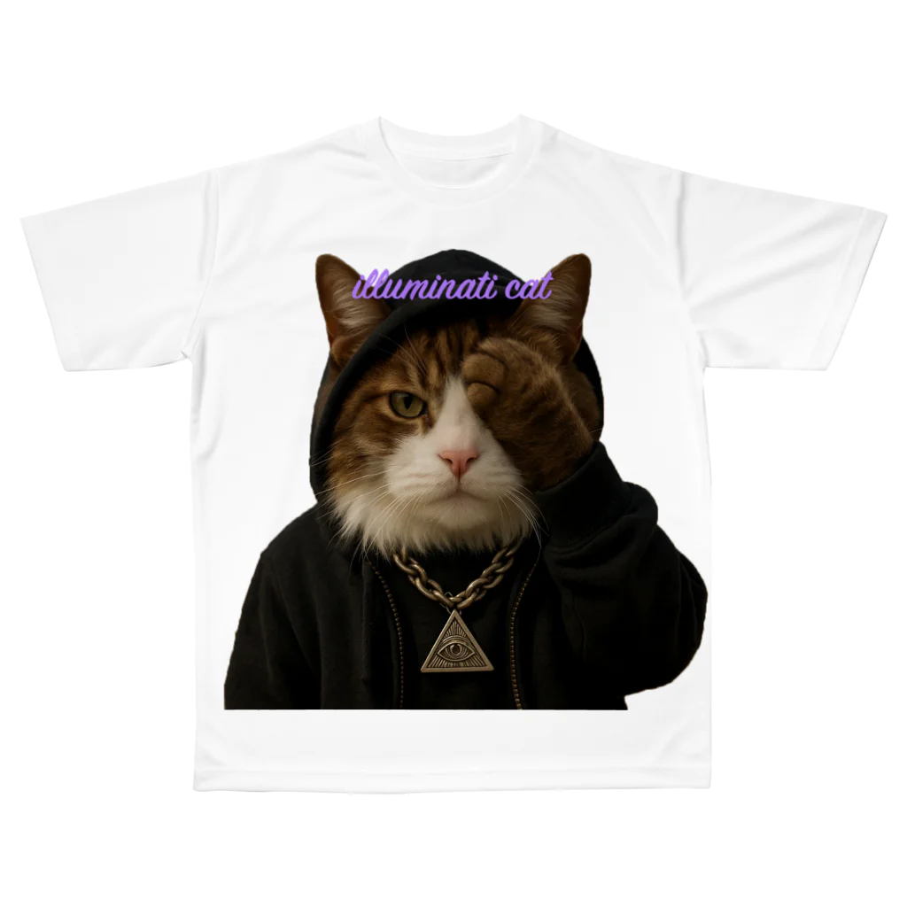 illuminati cat（イルミナティキャット） / Dのキショイお店 ( Dx )のフルグラフィックTシャツ通販 ∞ SUZURI（スズリ）