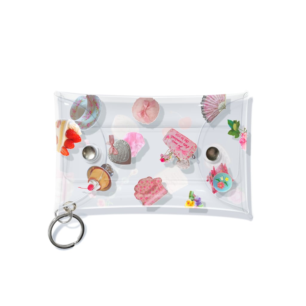 MICHU COQUETTE vorious items clear case mini / MICHU_COQUETTEのミニクリアマルチ ...