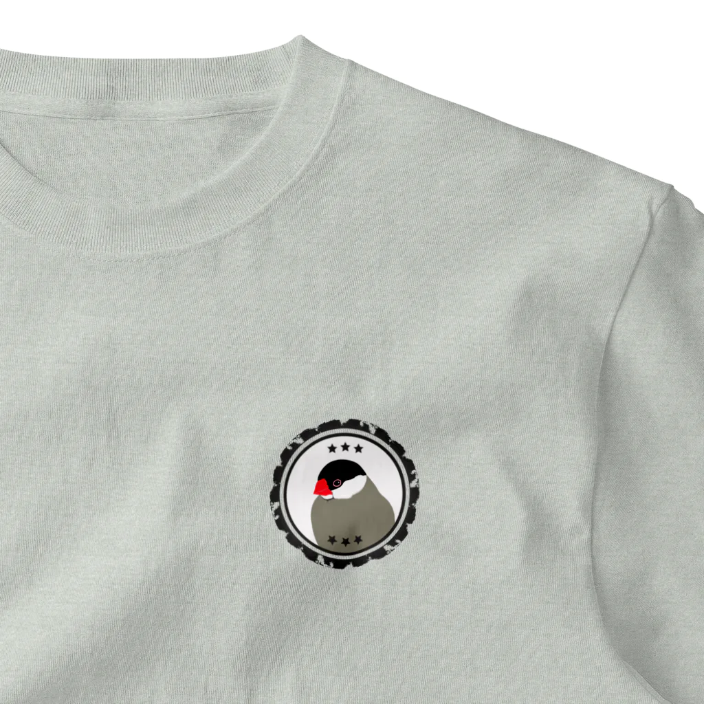 桜文鳥 白ラベル / PERIDOTのワンポイントTシャツ通販 ∞ SUZURI（スズリ）