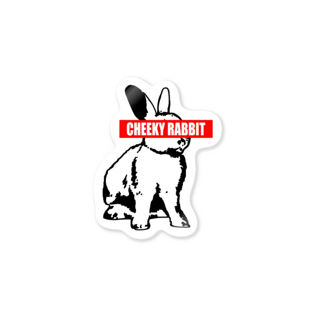 CR025_CheekyRabbit_blindfold / CHEEKY RABBIT ( CheekyRabbit )のステッカー通販 ∞ ...
