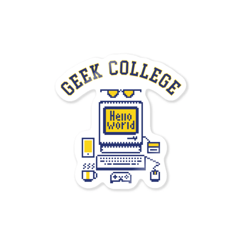 GEEK COLLEGE ギーク大学 320 / スロータイプ書店 Slowtype Books ( slow_typing )のステッカー ...