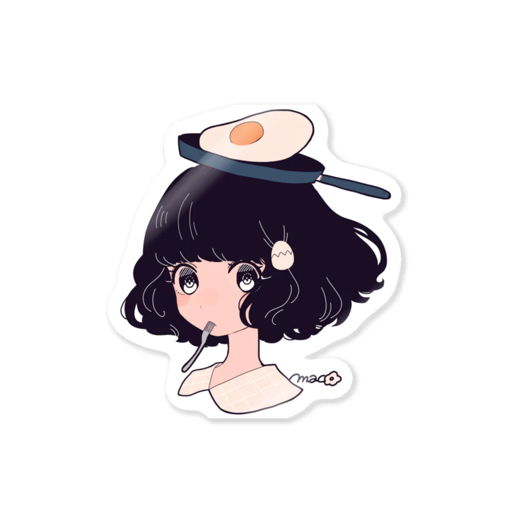 あさごはん / maco ( maco_mag )のステッカー通販 ∞ SUZURI（スズリ）