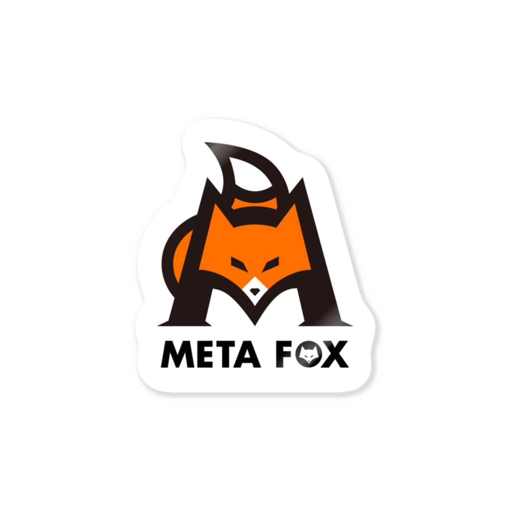 Meta fox official logo / 𝙈𝙚𝙩𝙖𝙁𝙤𝙭🦊𝙉𝙁𝙏 ( Metafox_01 )のステッカー通販 ∞ SUZURI（スズリ）