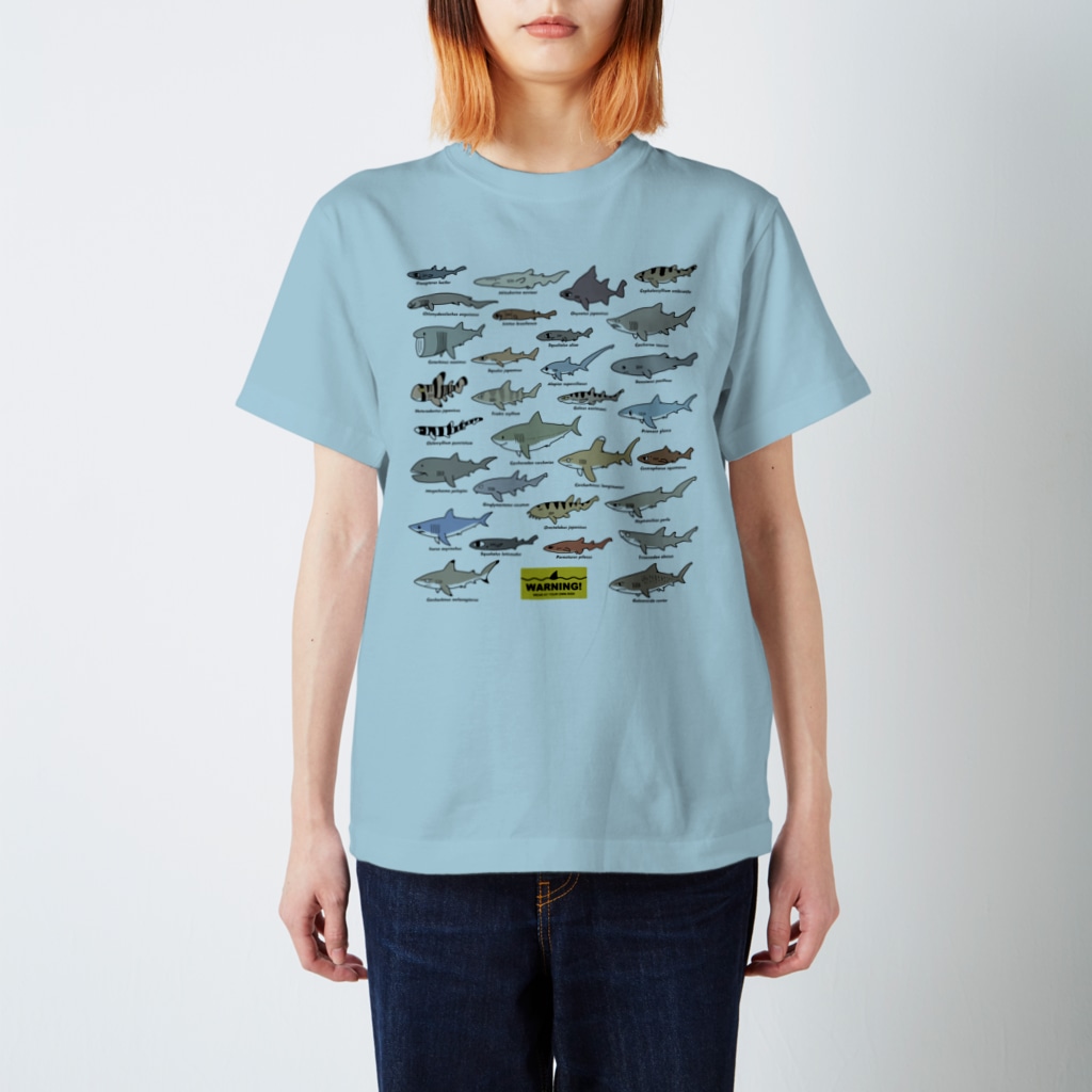Sharks30(color)1.1 / 幻想水系branch byいずもり・よう ( Yoh_Izumori )のスタンダードTシャツ通販 ∞ SUZURI（スズリ）
