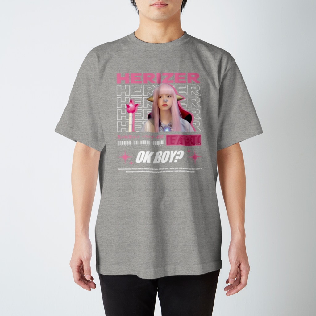 OK BOY? HERIER へライザー / heraizz ( whitebook )のスタンダードTシャツ通販 ∞ SUZURI（スズリ）