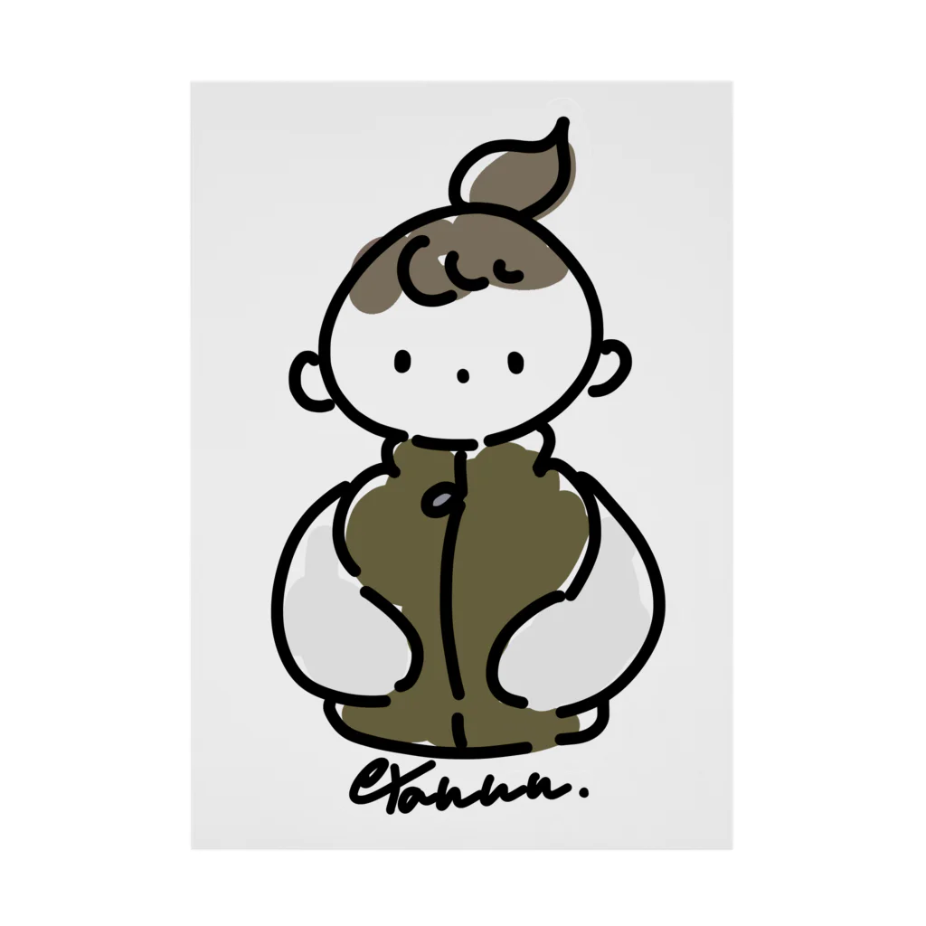 ポニーテールちゃん / tanun./たぬん ( tanun-hipon )の吸着ポスター通販 ∞ SUZURI（スズリ）