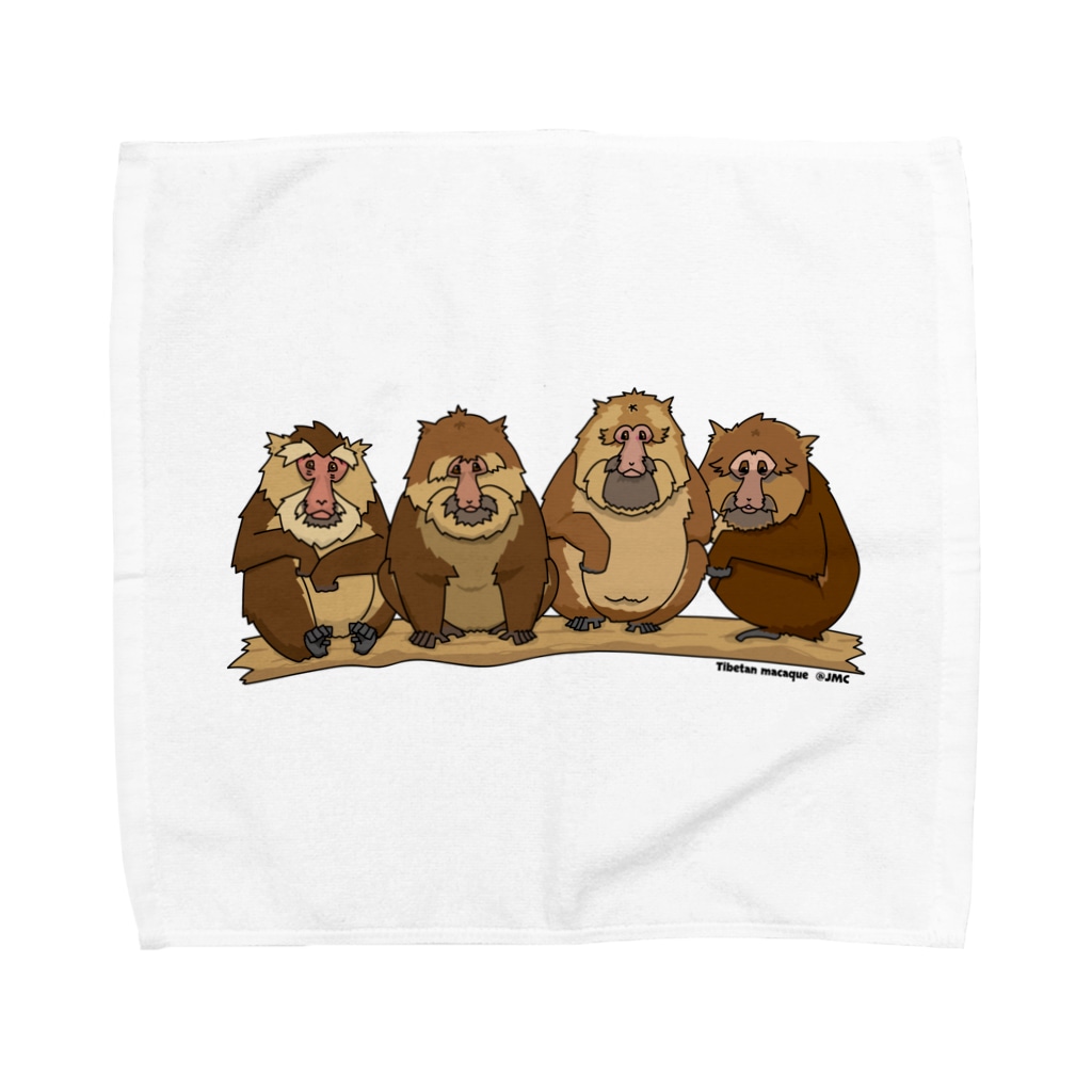 チベットモンキーオールシスターズ / 日本モンキーセンター ( JMC_JapanMonkeyCentre )のタオルハンカチ通販 ∞ SUZURI（スズリ）