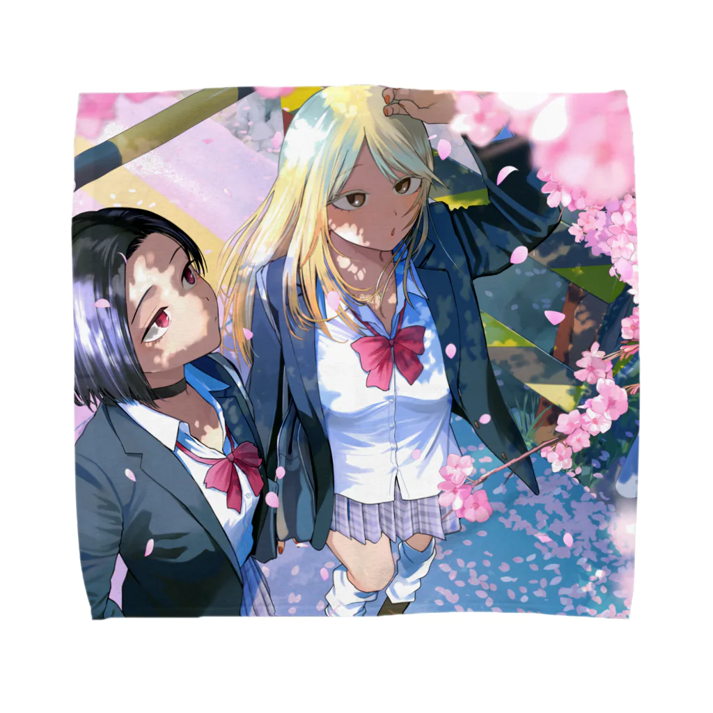 spring / おしえて！オカルト先生 ( NYANBEAM )のタオルハンカチ通販 ∞ SUZURI（スズリ）