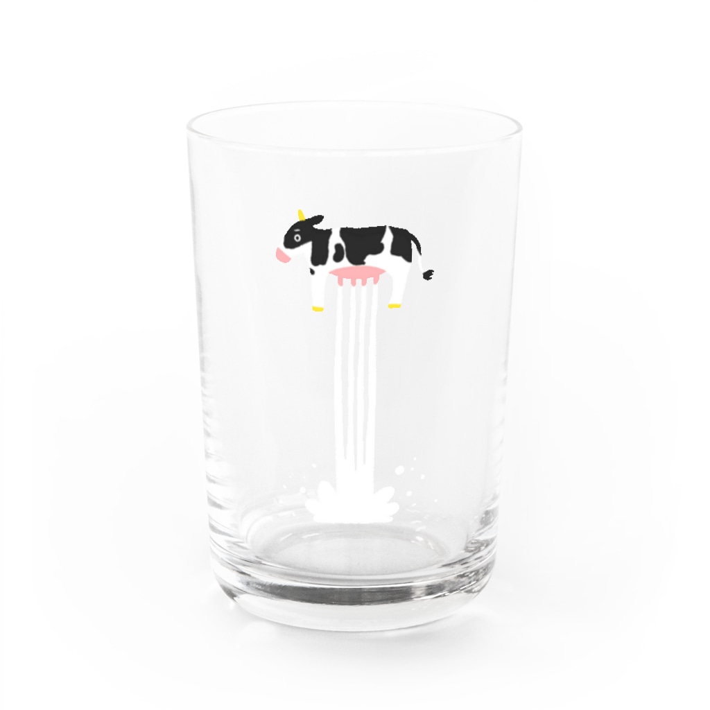 コップに直で絞ってくれる牛さん / 八羽 ( aoiwa_88 )のグラス通販 ∞ SUZURI（スズリ）