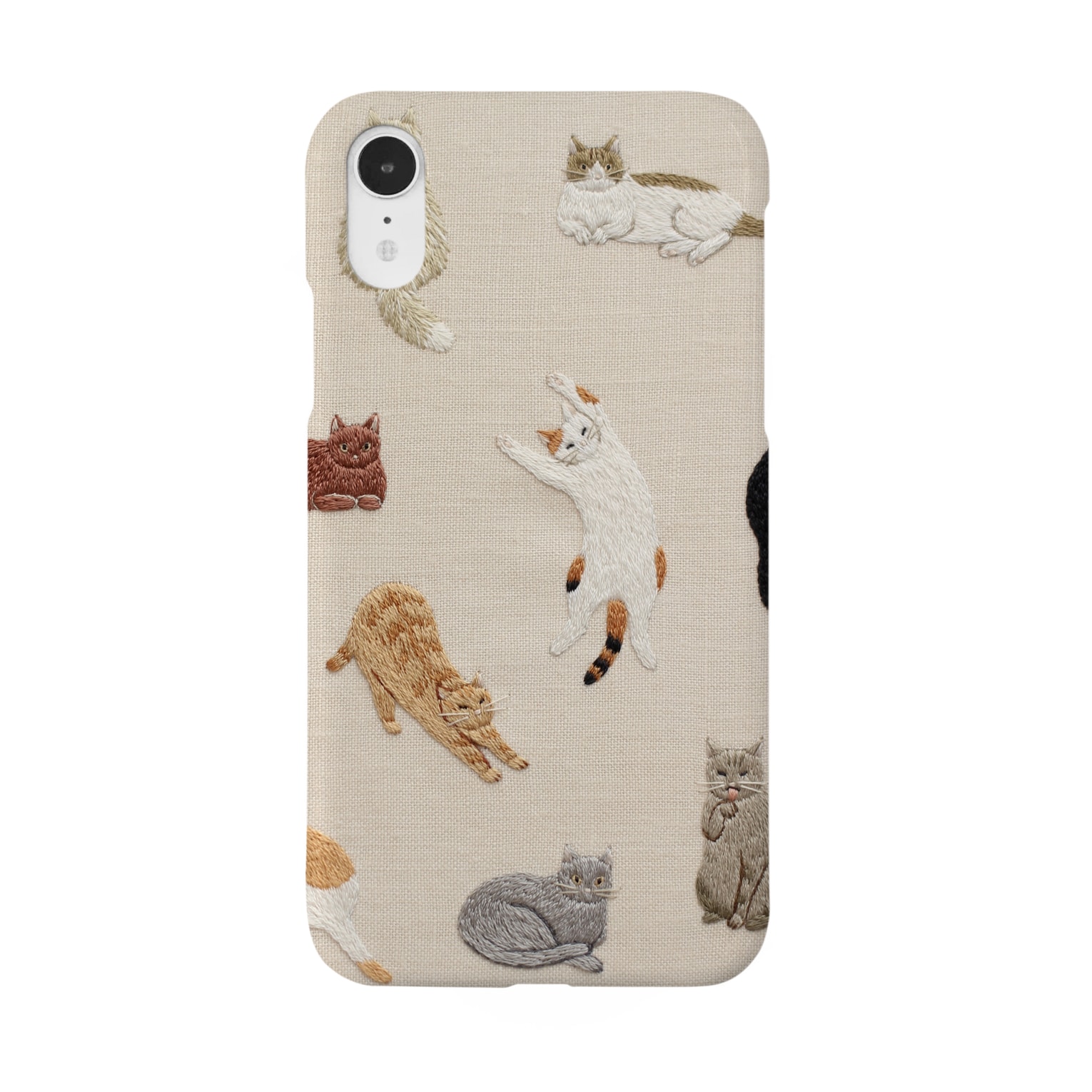 猫刺繍 / embroidery kanaecco ( kanaecco )のスマホケース（iPhoneケース）通販 ∞ SUZURI（スズリ）